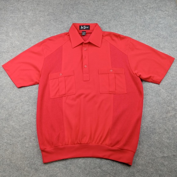 Alan Stuart | Shirts | Vintage Alan Stuart Shirt Mens Medium Red Banded ...